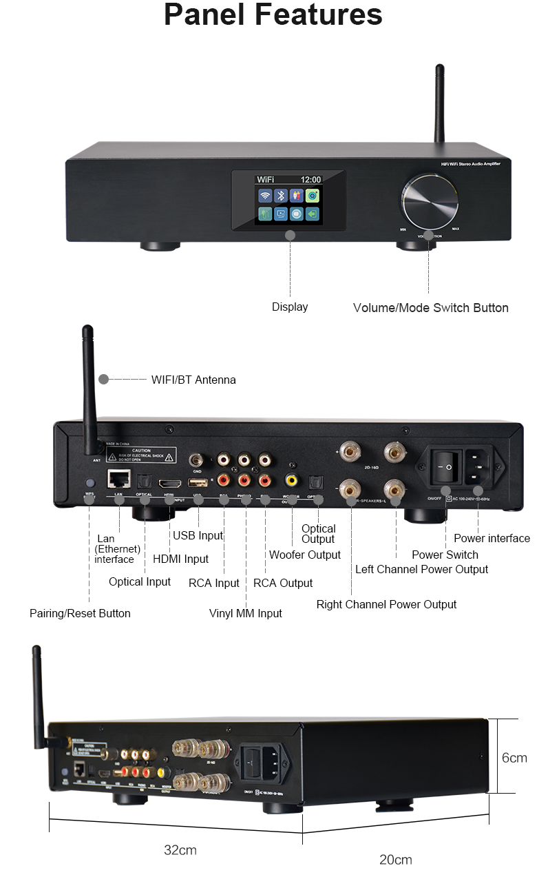 Model No: CL-300W Pro - Audio Phonic : Audio Phonic